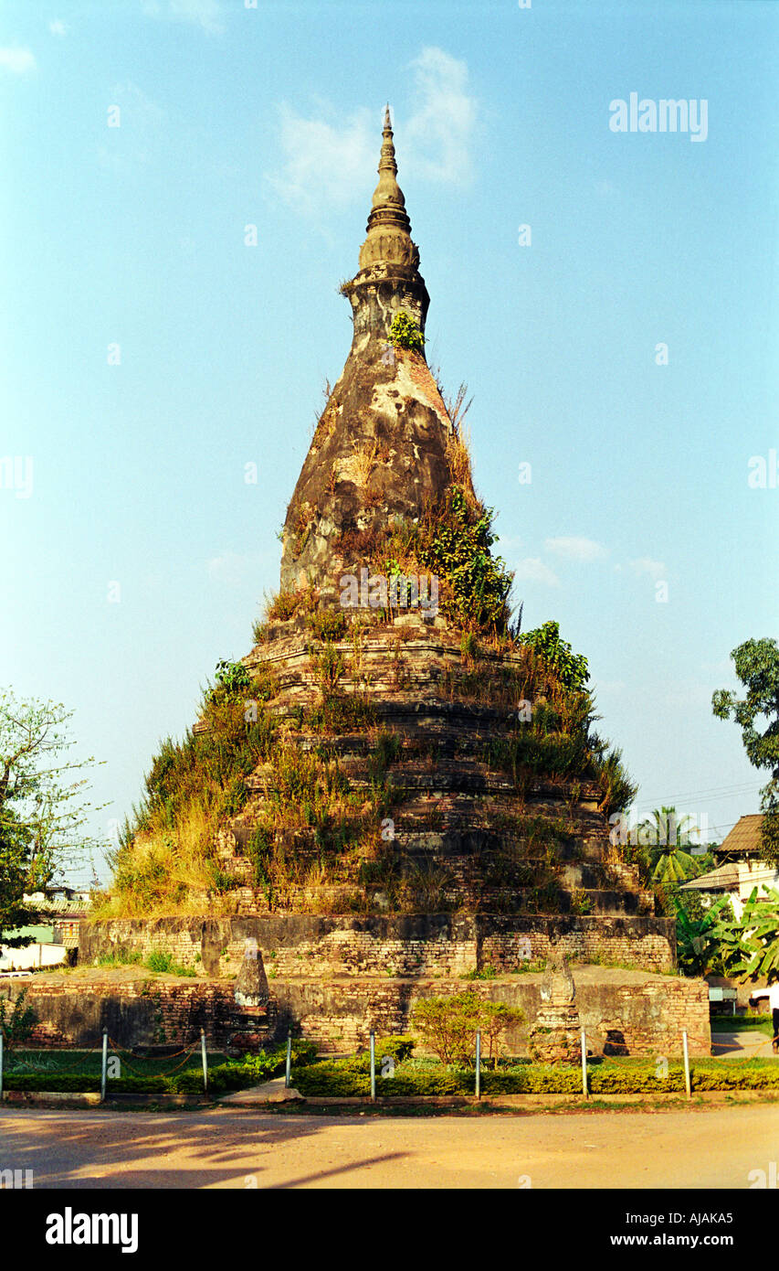 That Dam Black Stupa Vientiane Laos Stock Photo - Alamy