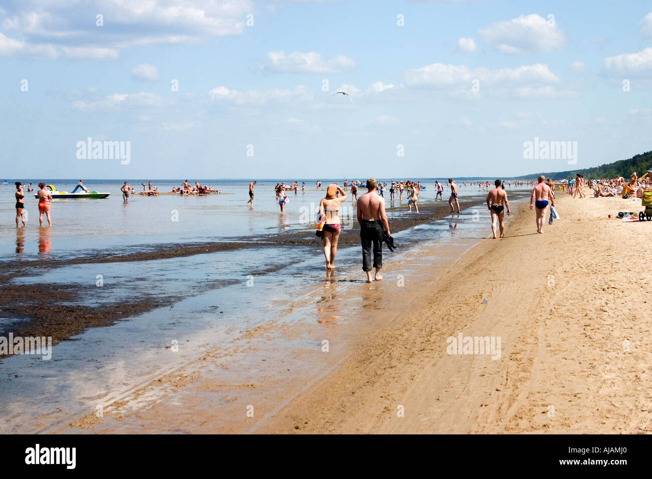 Jurmala walking shore shallow water hi-res stock photography and images ...