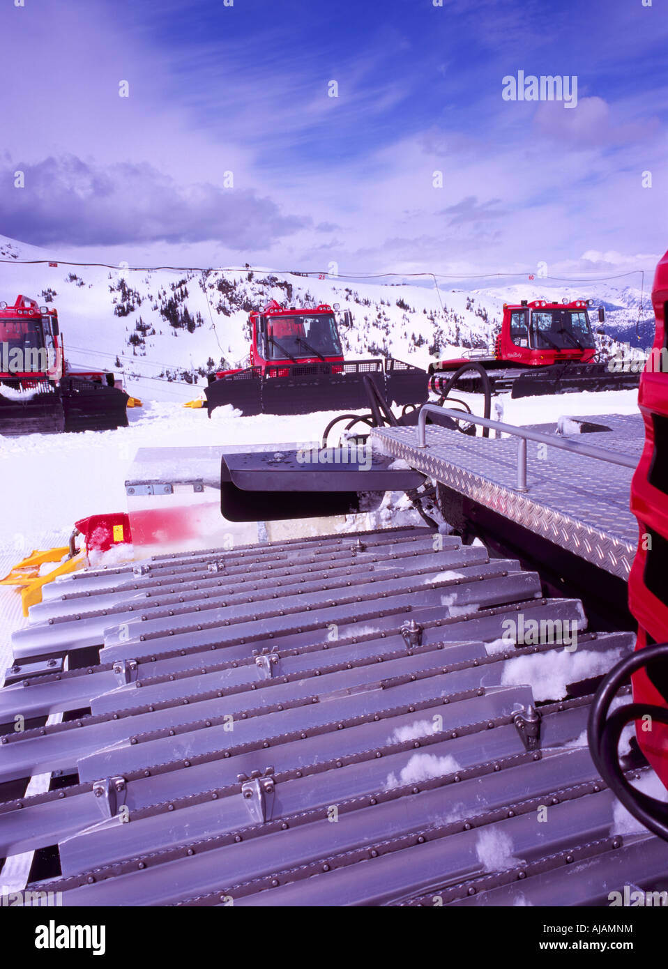 Snow Removal Maintenance Vehicle Equipment on Whistler Mountain ...