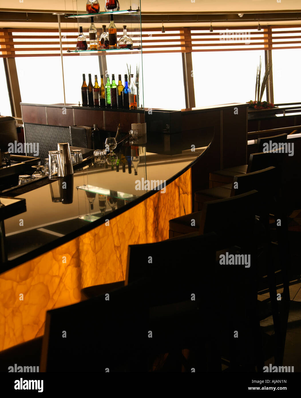 Empty barstools hi-res stock photography and images - Alamy