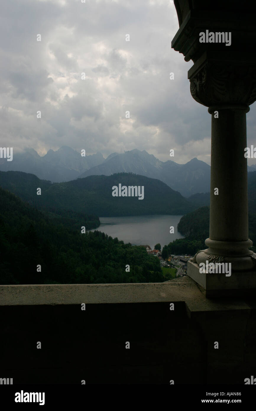 Neuschwanstein castle balcony hi-res stock photography and images - Alamy