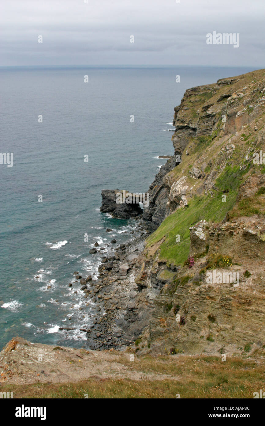 Northern Door rock formation Crackington Haven area North Stock Photo ...