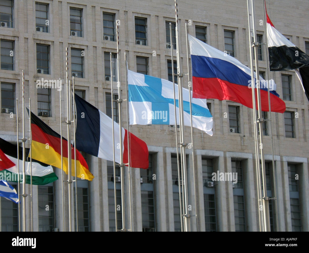 many flags of members of the united nations Stock Photo - Alamy