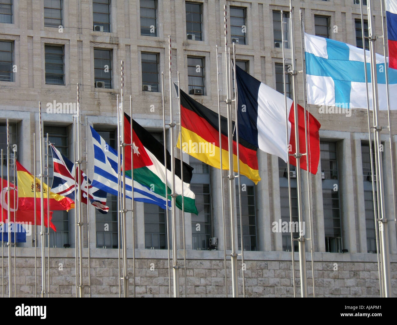 many flags of members of the united nations Stock Photo - Alamy