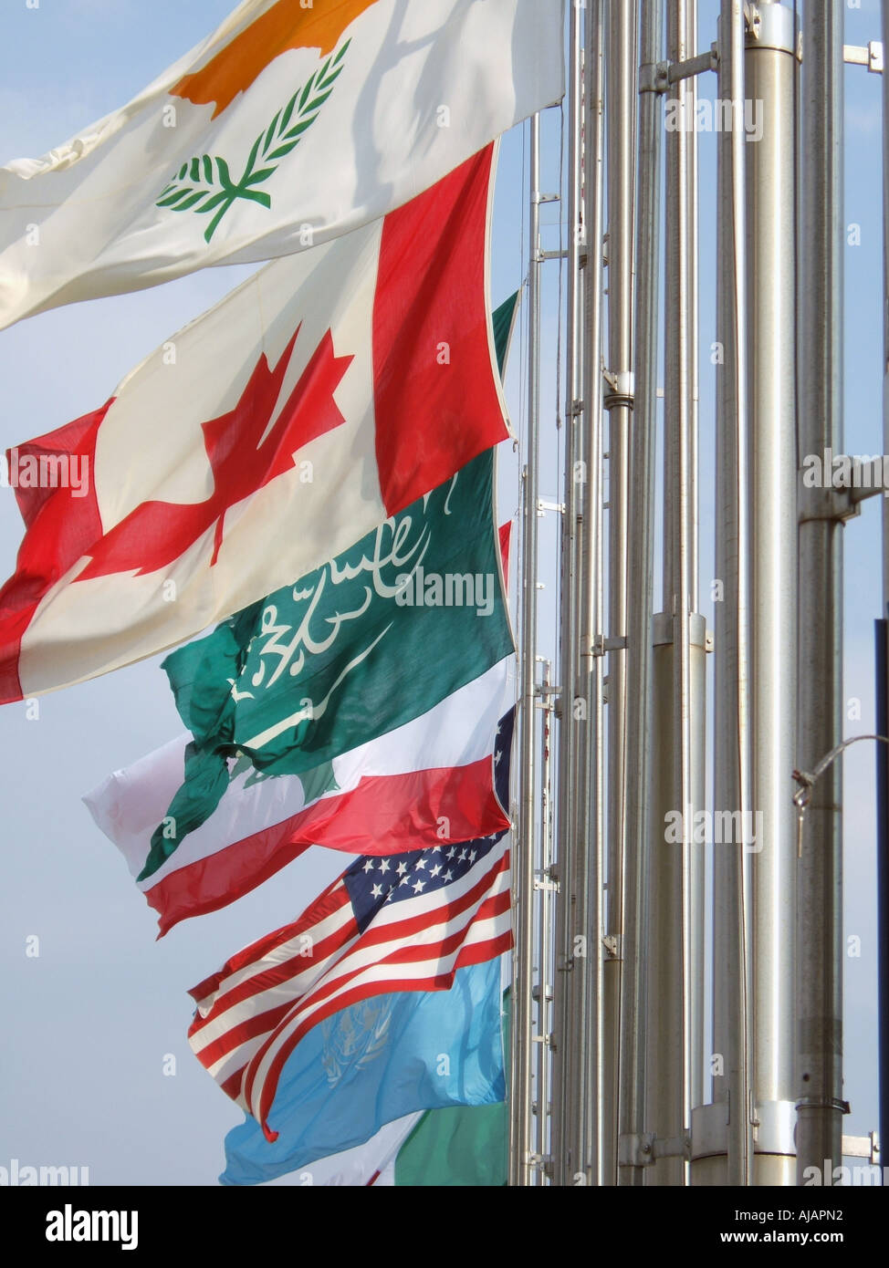 many flags of members of the united nations Stock Photo - Alamy