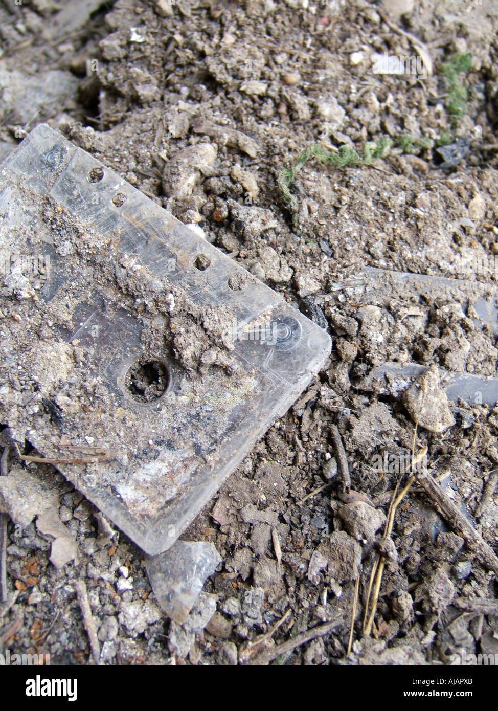 old cassette tape in soil Stock Photo - Alamy