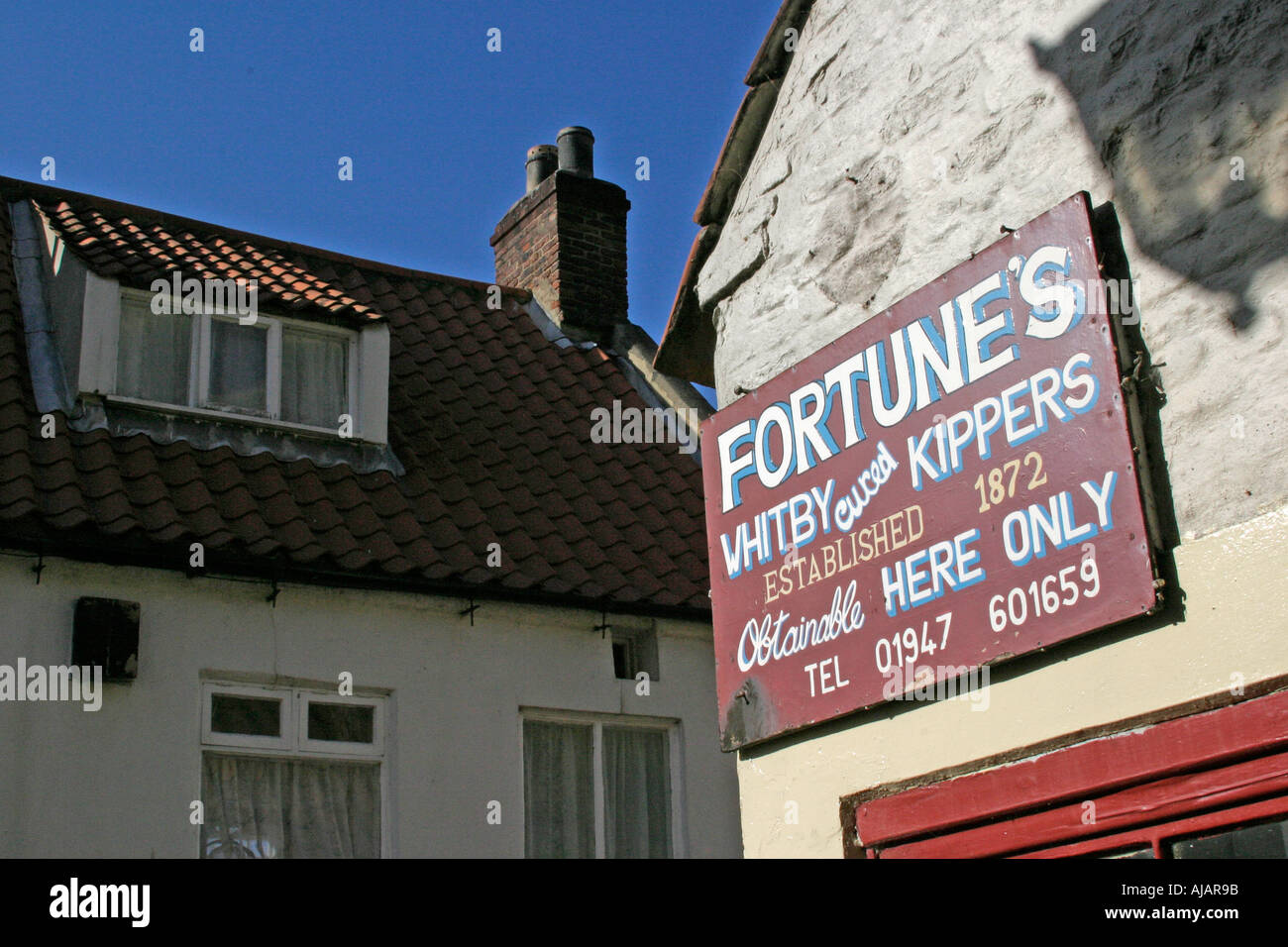 Fortunes Kipper Shop Henrietta Street Whitby East Yorkshire Stock Photo ...