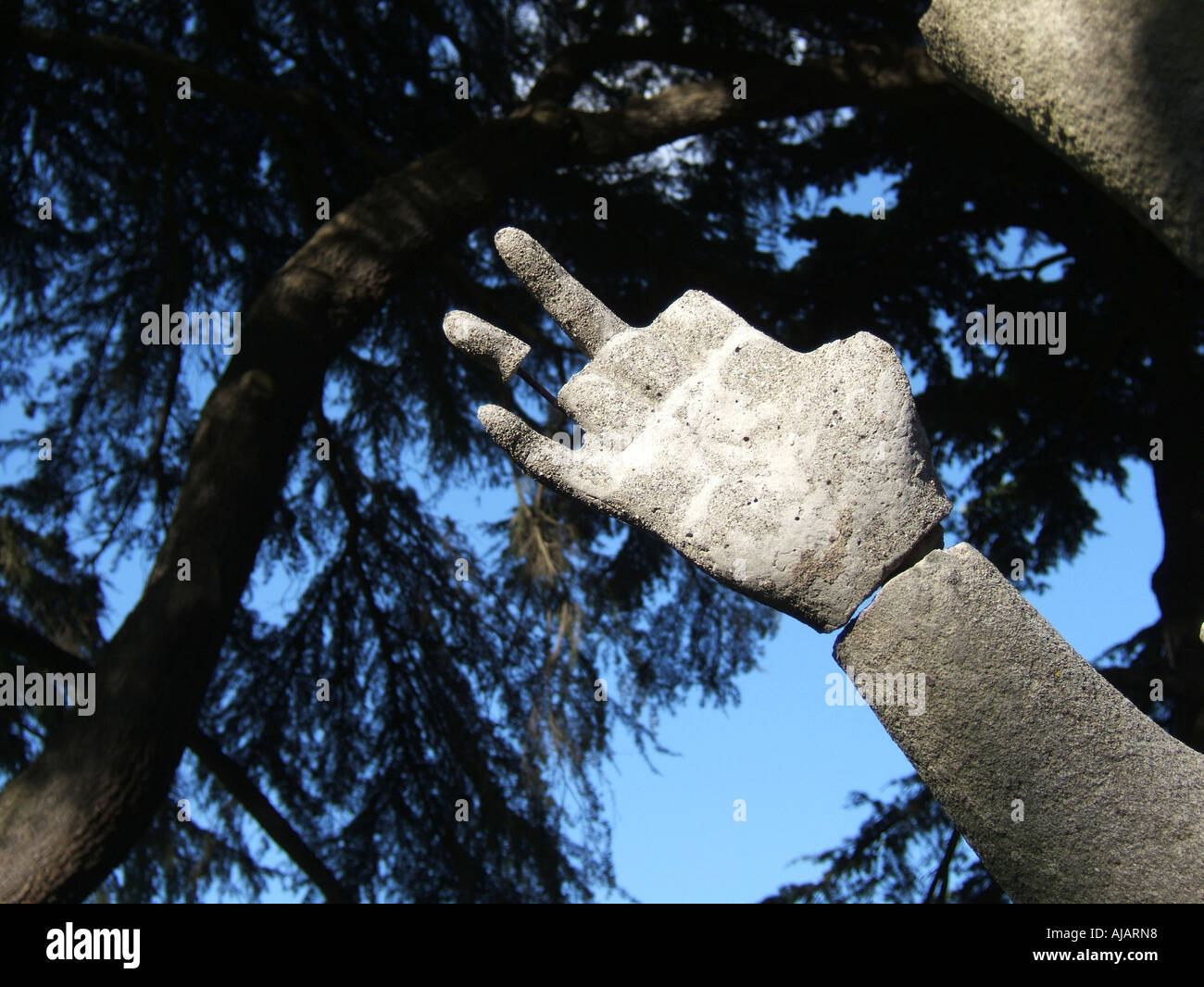 statue with broken hand in rome Stock Photo - Alamy