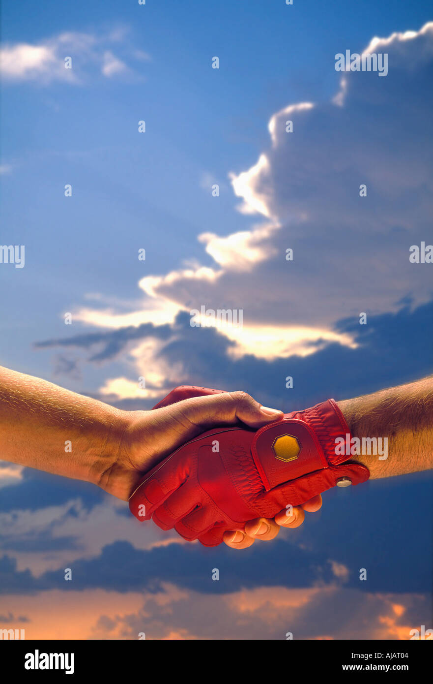Golf handshake hi-res stock photography and images - Alamy