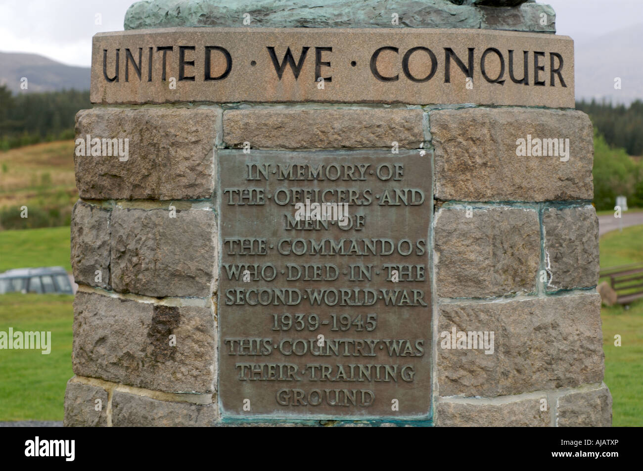 Commandos Monument by Fort William,Scotland Stock Photo - Alamy
