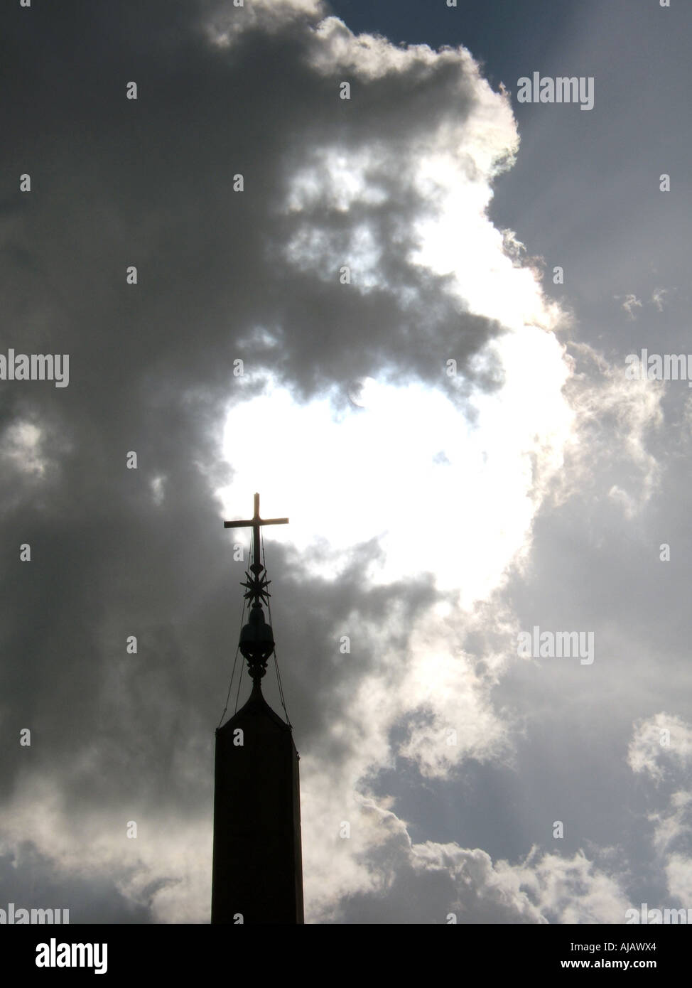 st peter's dome and obelisk in rome Stock Photo - Alamy