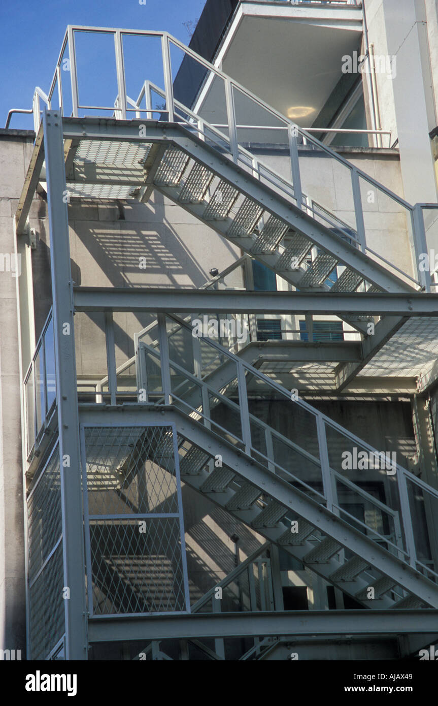 Fire escape on a building London Stock Photo - Alamy