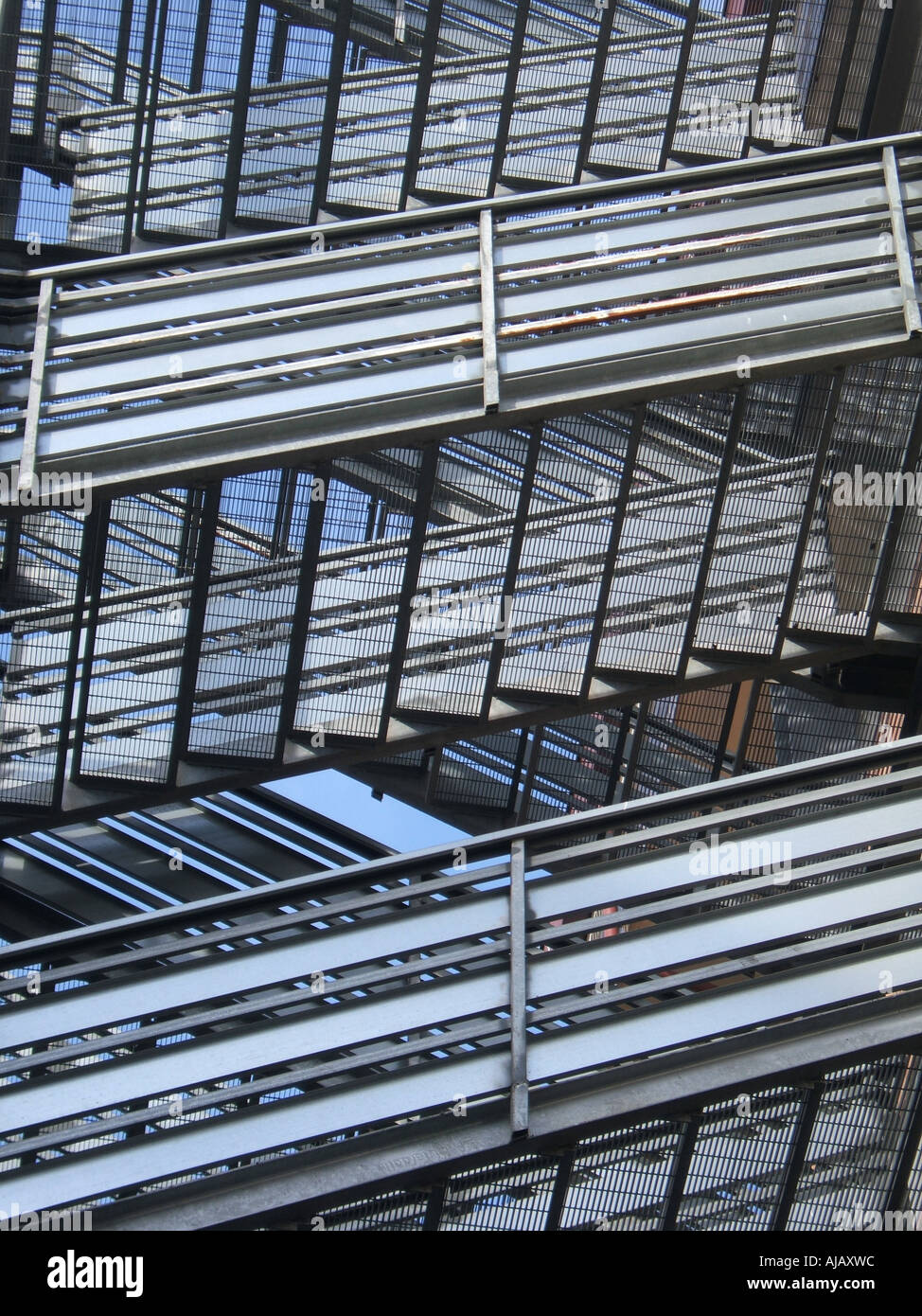 emergency exit stairs Stock Photo - Alamy