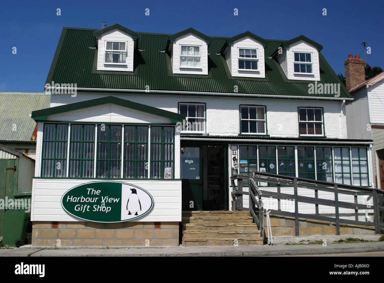 Harbour view Gift shop in Stanley, the capital of the Falkland Island ...