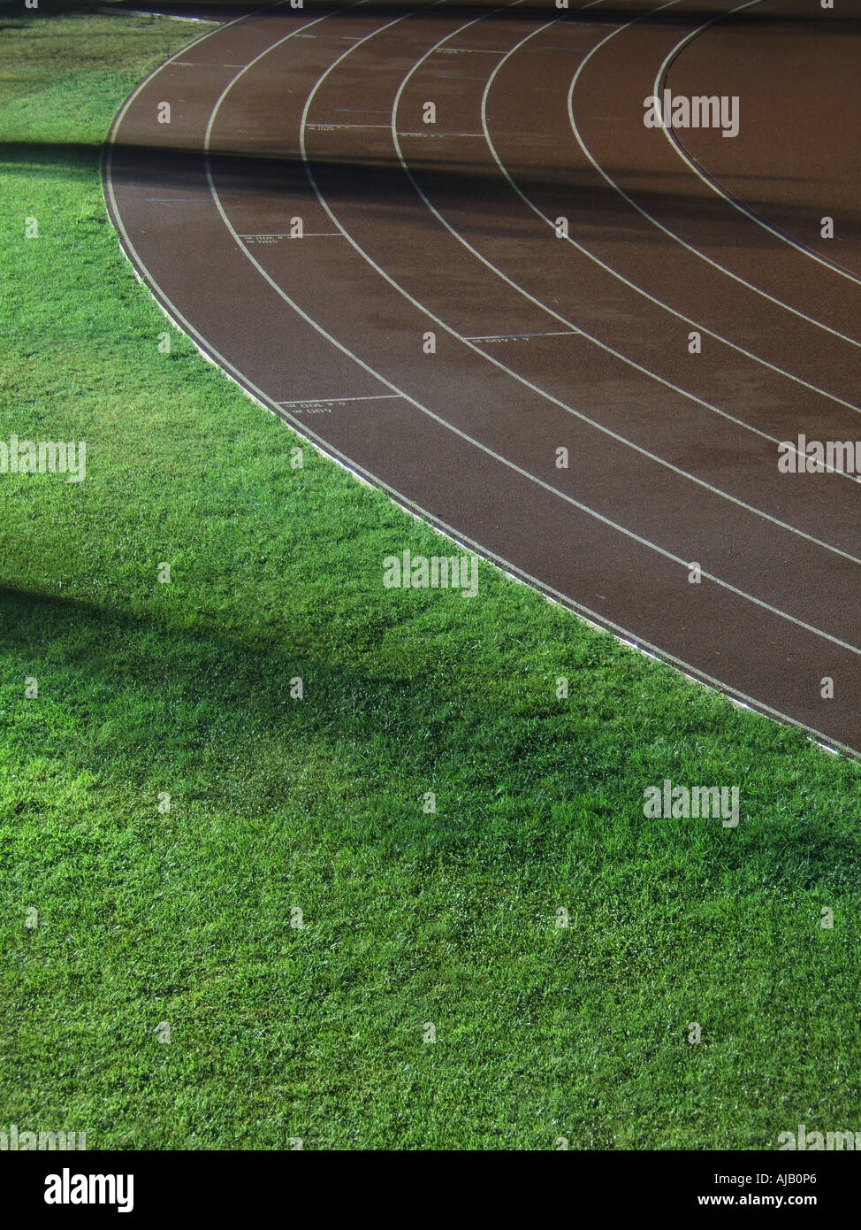 athletics track at night Stock Photo - Alamy