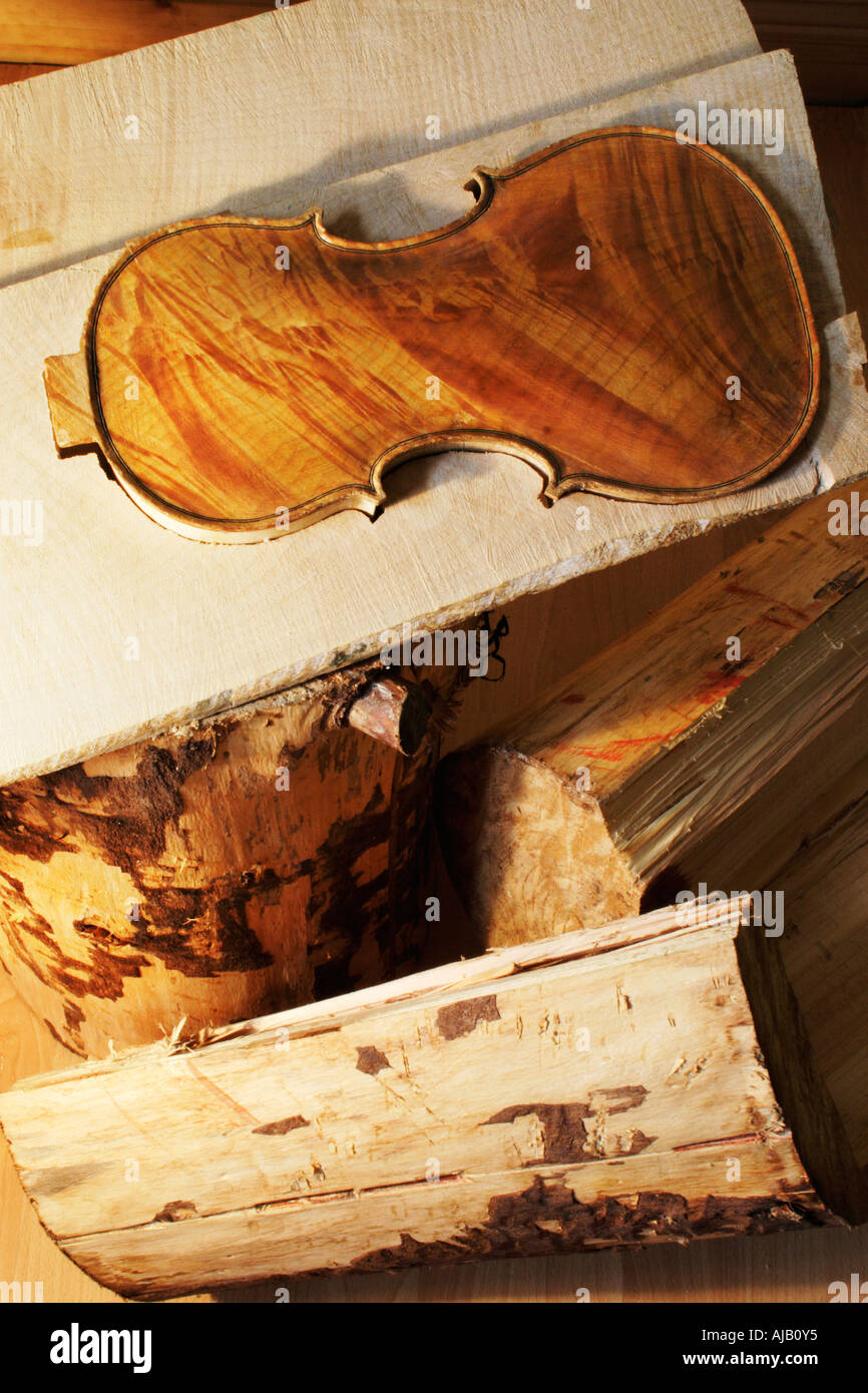 Wooden logs instrument making hi-res stock photography and images - Alamy