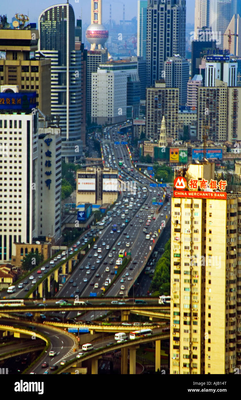 Shanghai Puxi Skyscrapers Stock Photo - Alamy