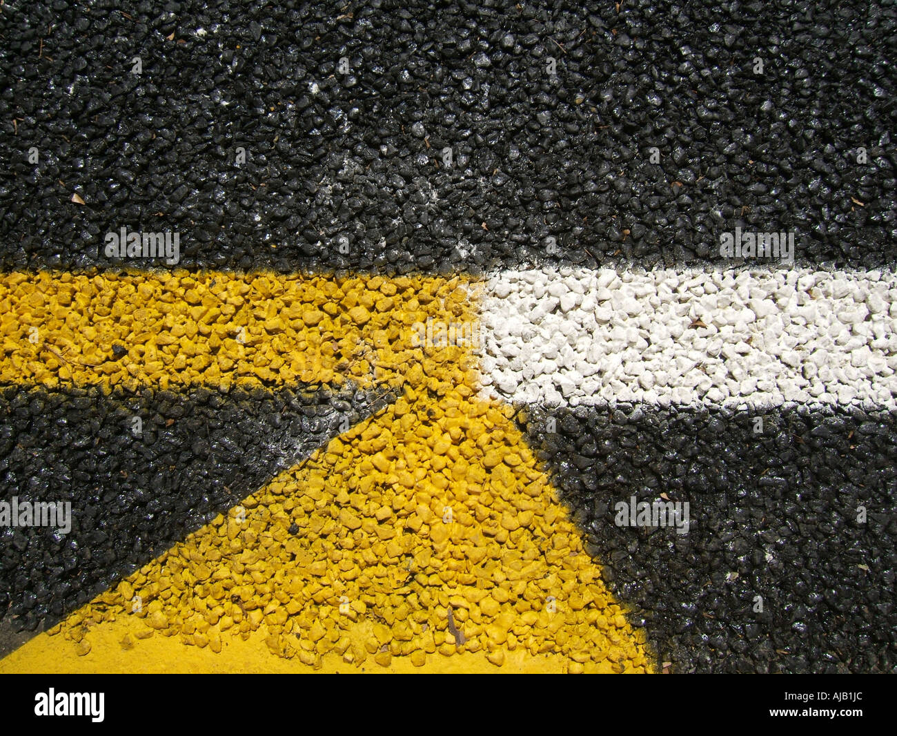 new road surface with painted markings Stock Photo - Alamy