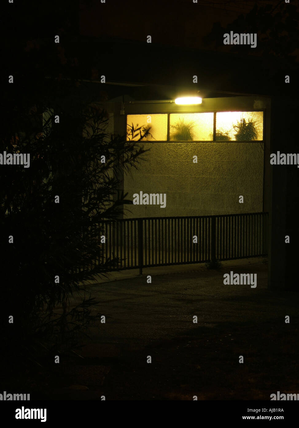 residential flats at night Stock Photo - Alamy