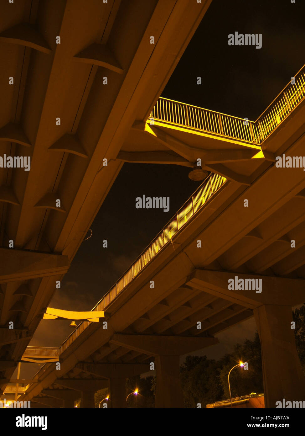 highway flyover at night Stock Photo - Alamy