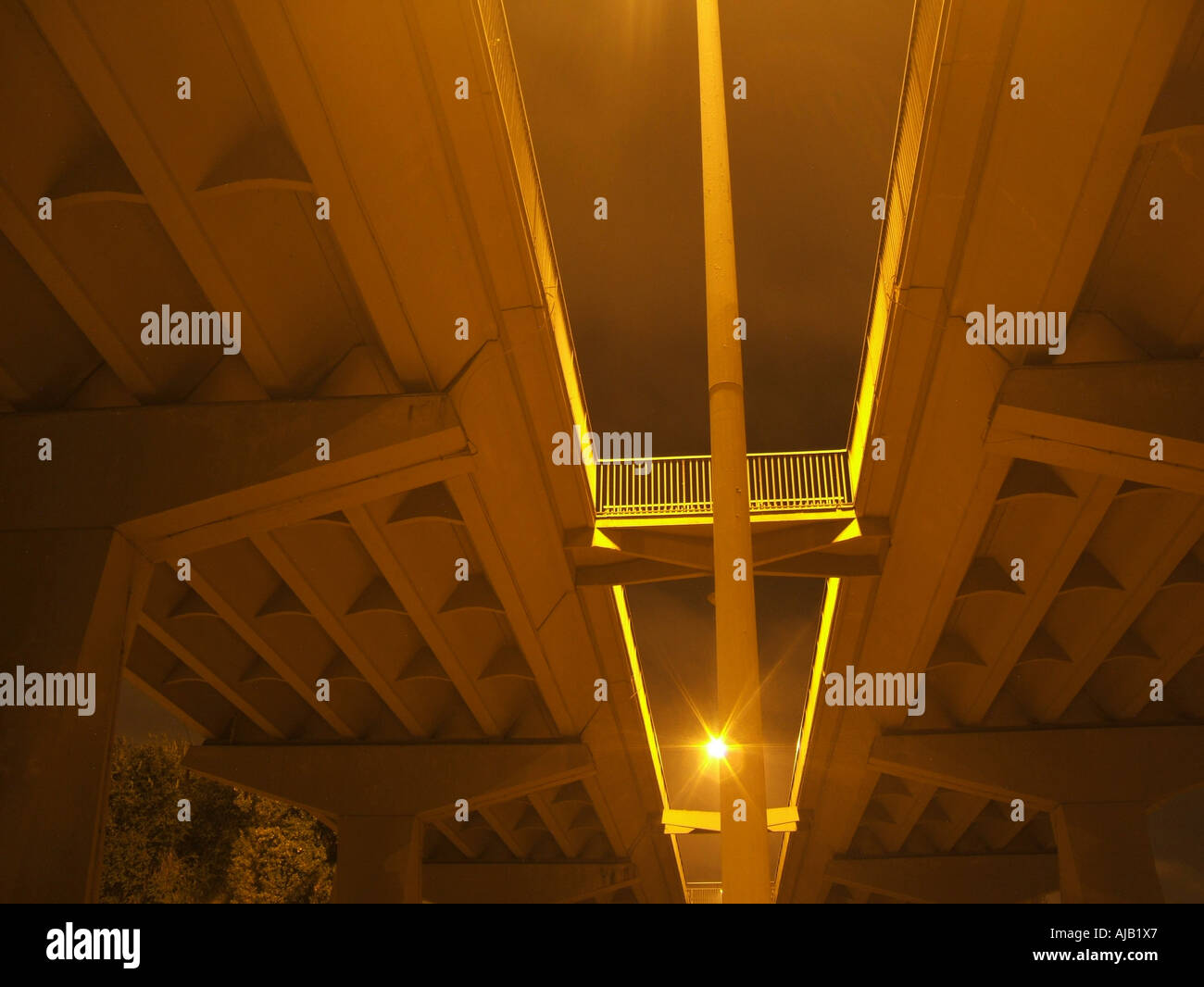 highway flyover at night Stock Photo - Alamy