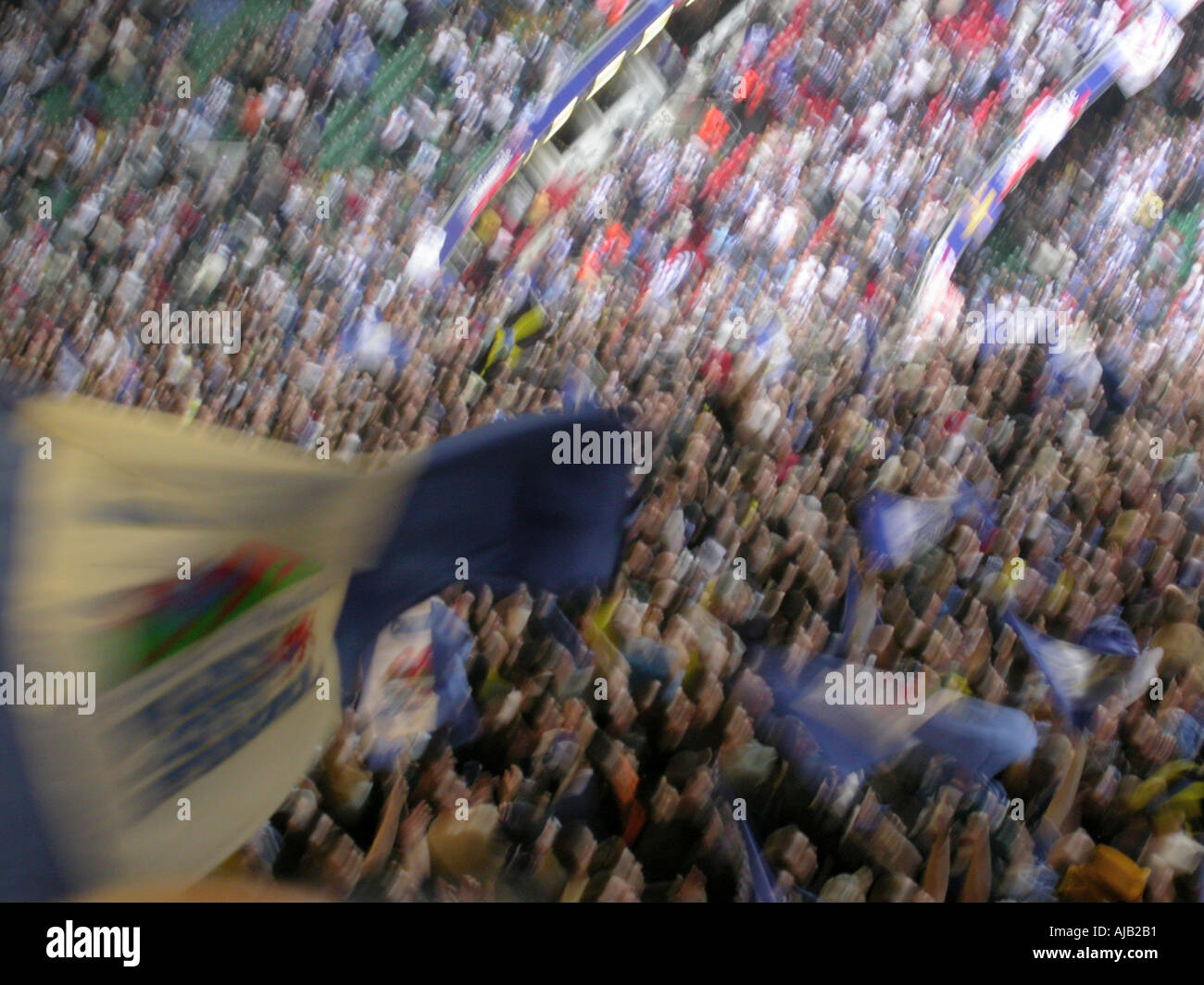 Football action supporters flags cheering hi-res stock photography and ...