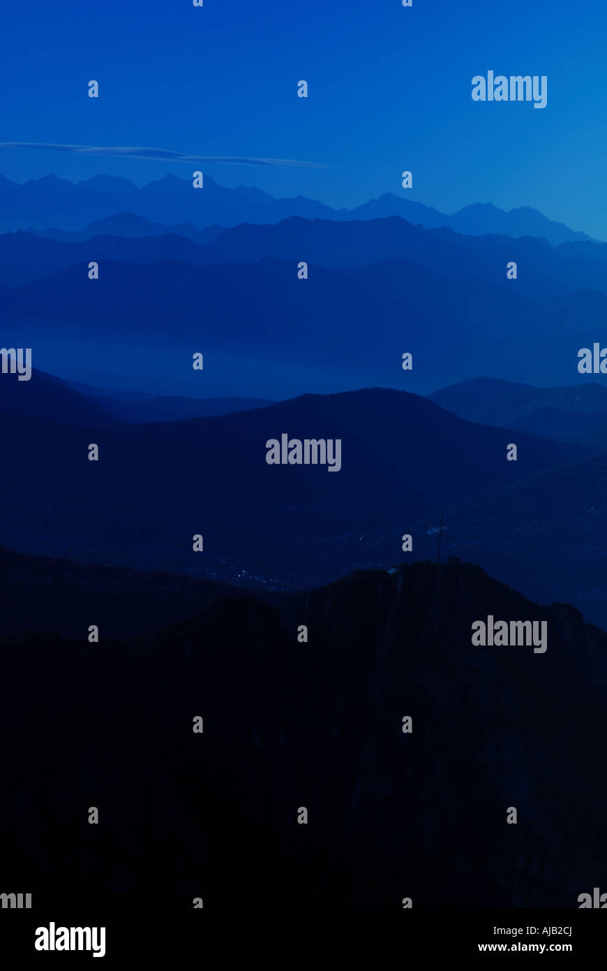 The Alps at dawn Stock Photo - Alamy