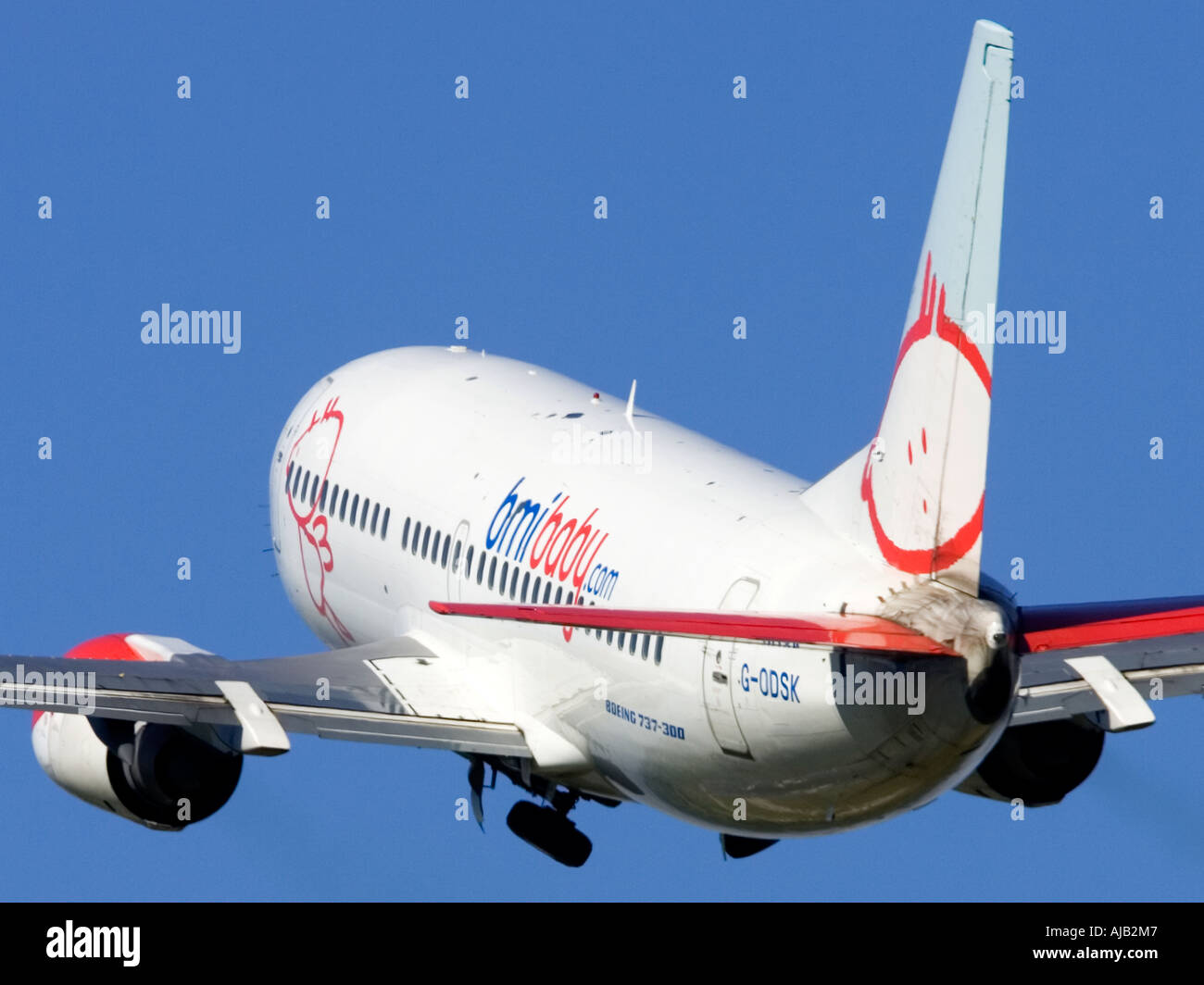 Commercial civil aviation BMI Baby Boeing 737 Stock Photo - Alamy