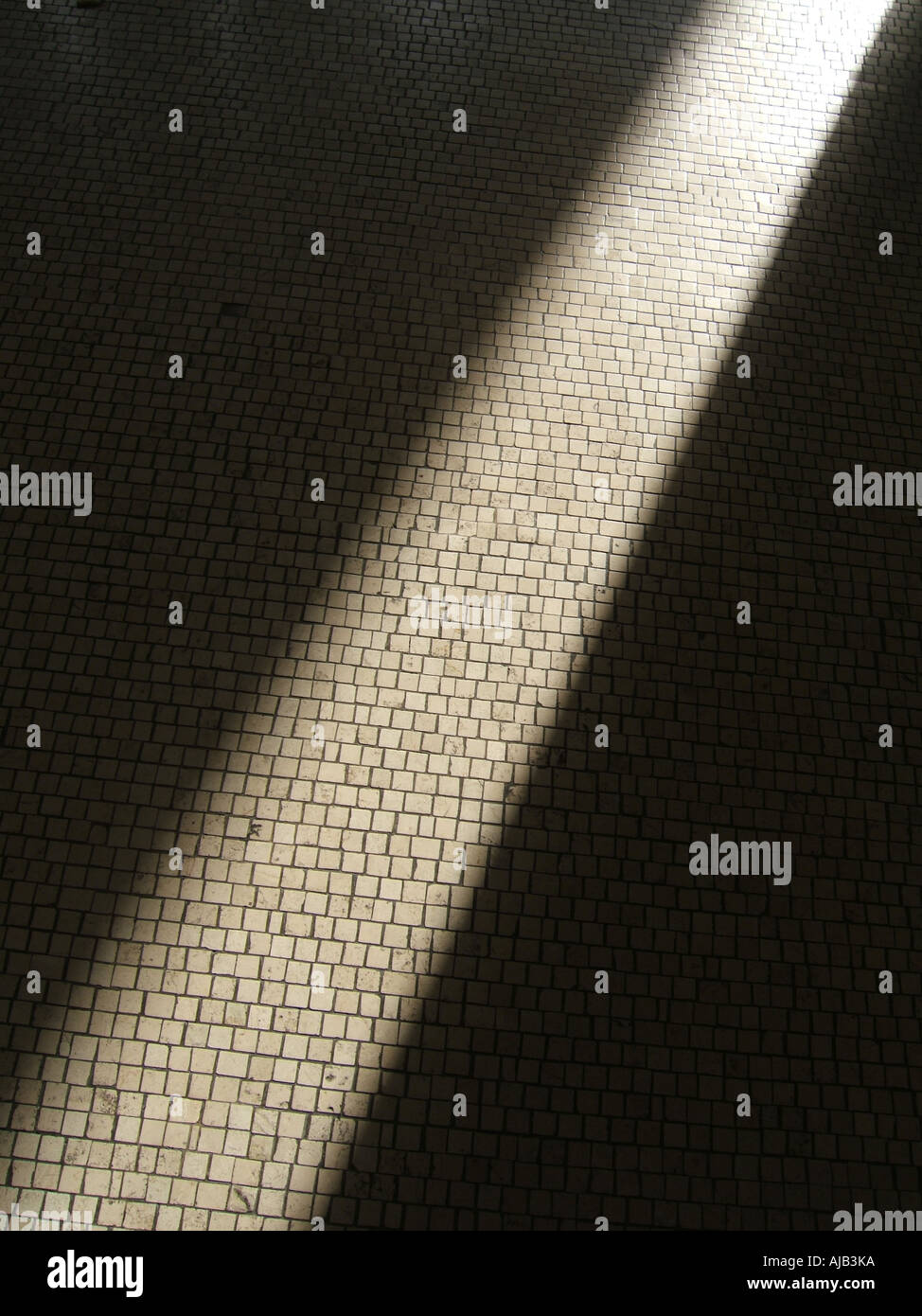 light beam on sidewalk in morning Stock Photo - Alamy