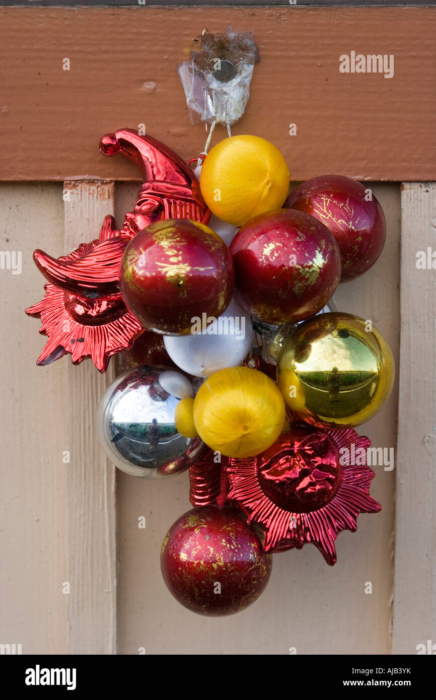 Close up of Christmas decorations Stock Photo - Alamy