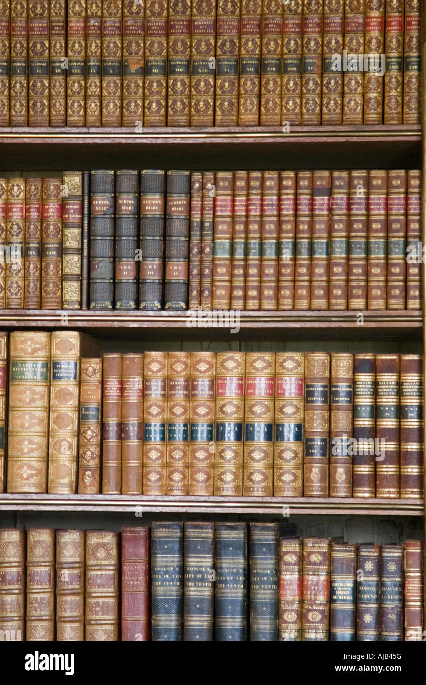 Leather Bound Volumes High Resolution Stock Photography and Images - Alamy