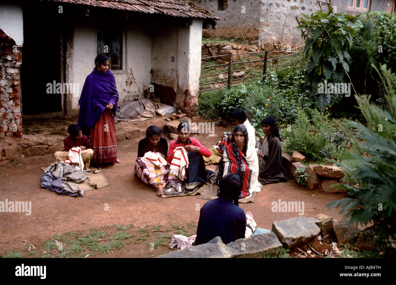 South India Tamil Nadu Ooty Toba Tribe Women Stock Photo - Alamy
