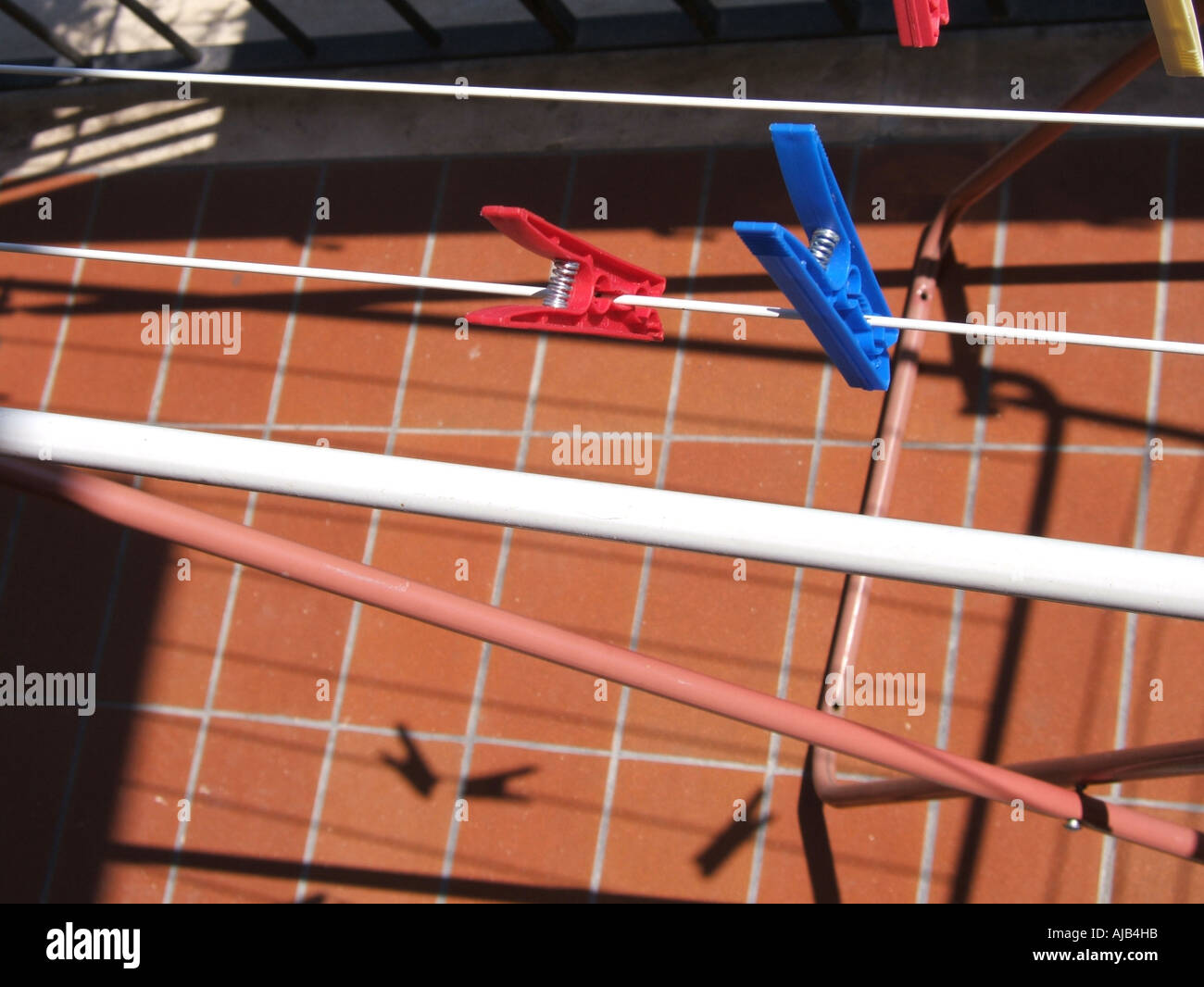 clothes washing stand outdoors Stock Photo - Alamy