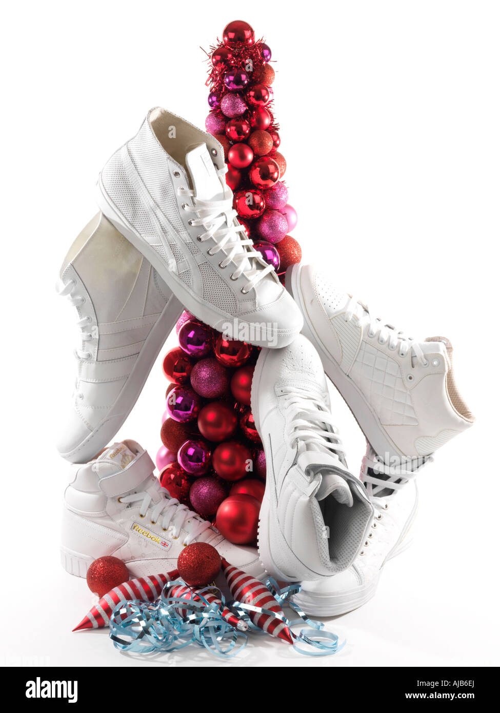 Trainers shoes white christmas tree hi-res stock photography and images ...