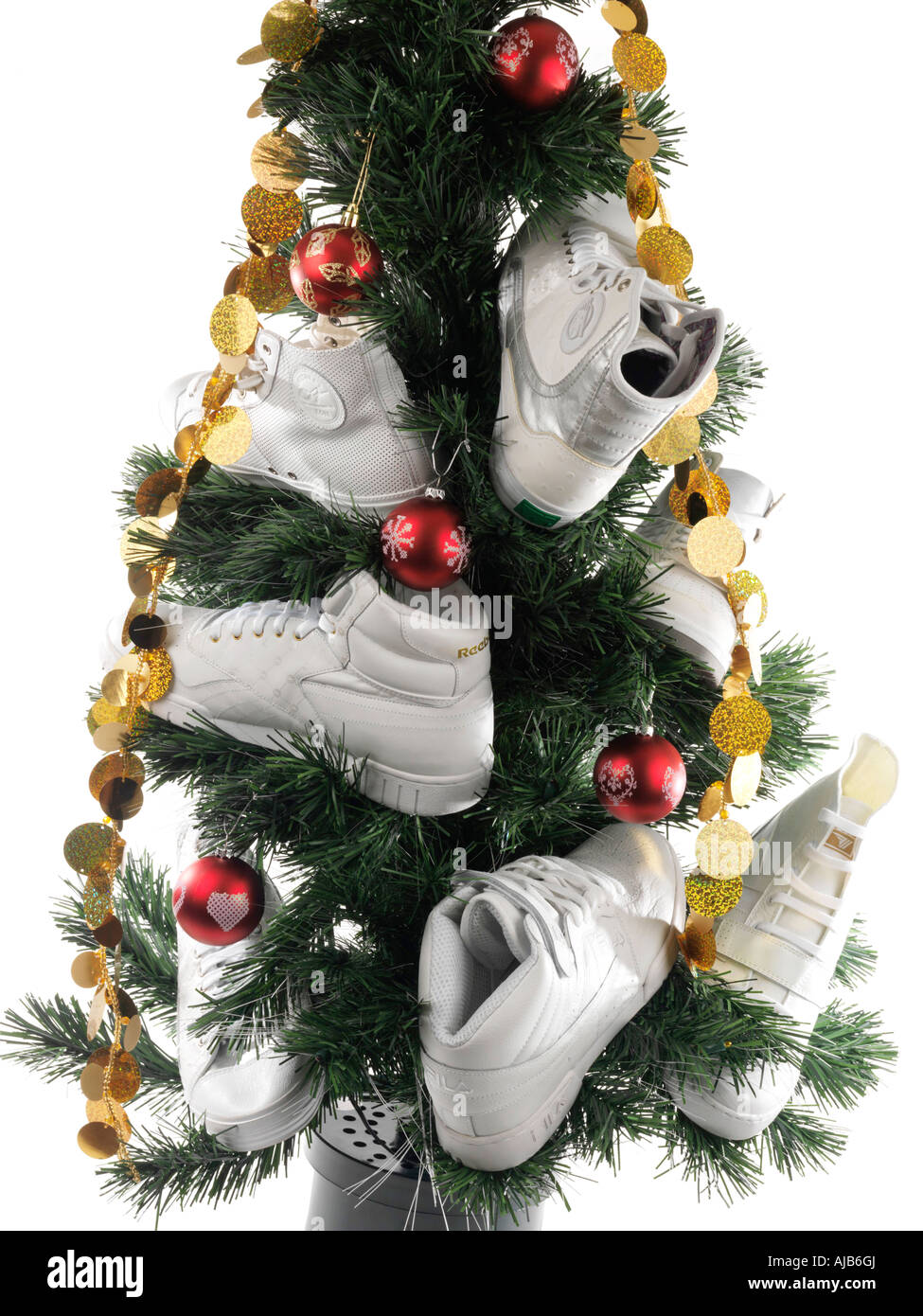 Trainers shoes white christmas tree hi-res stock photography and images ...