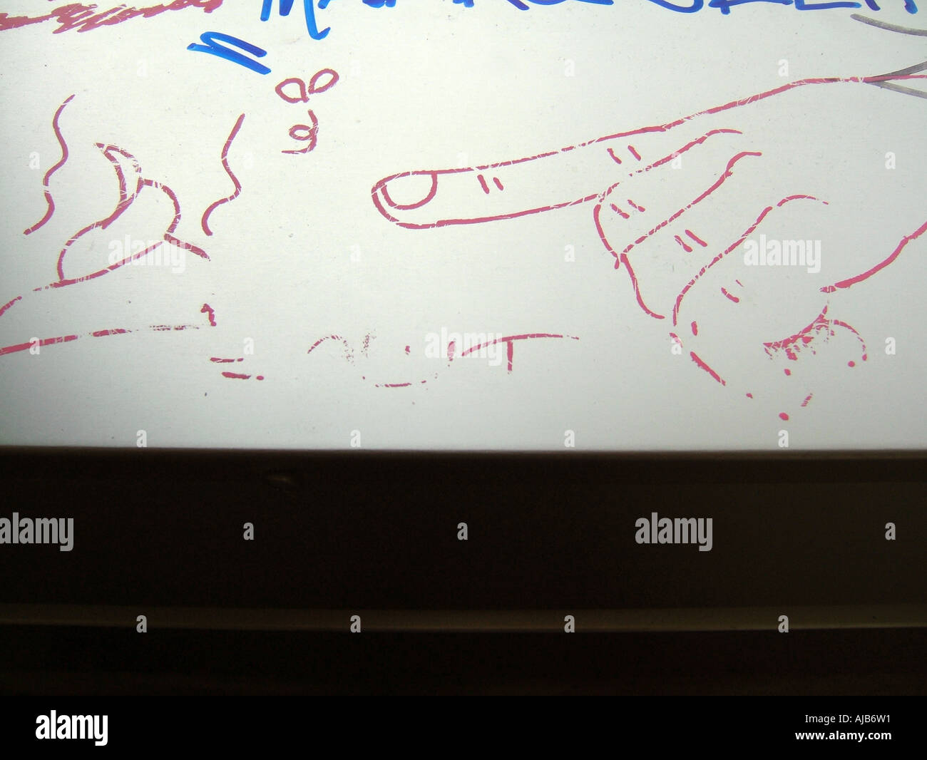 graffiti drawing of hand Stock Photo - Alamy