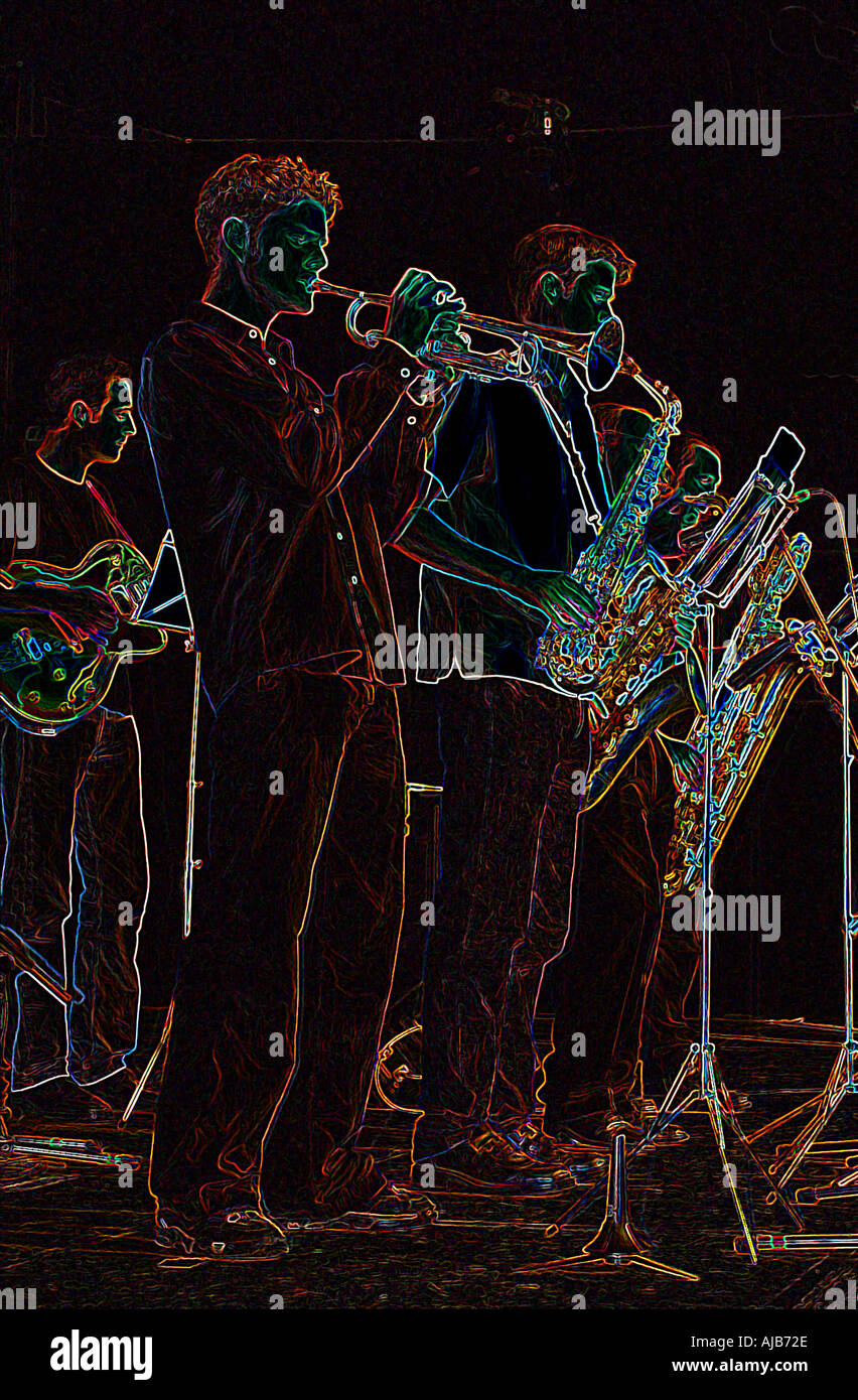 Jazz band abstract Stock Photo - Alamy