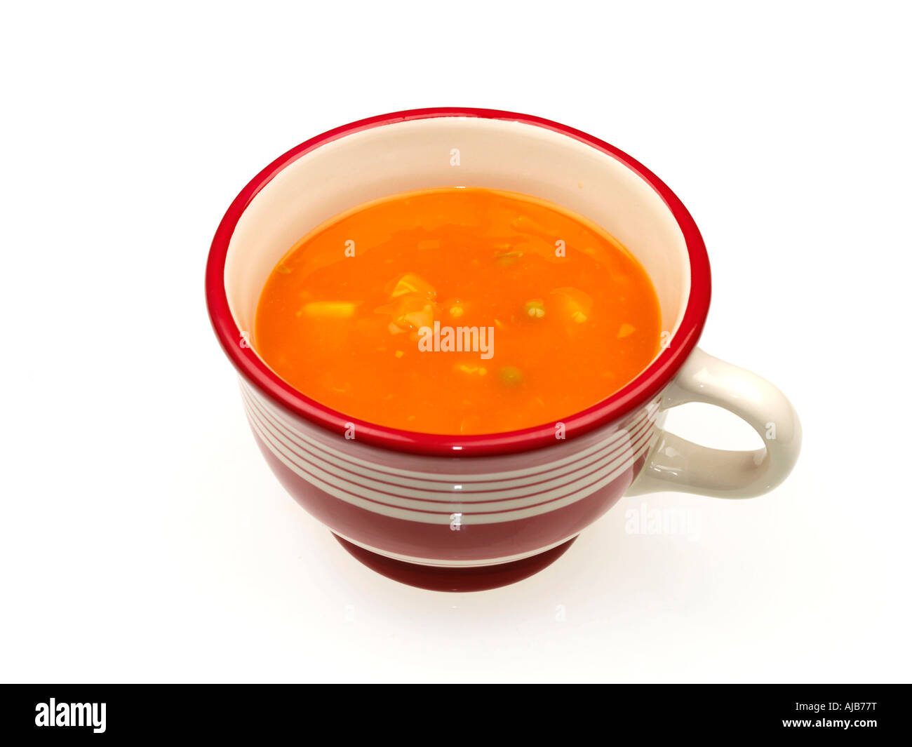Cup of Vegetable Soup Stock Photo - Alamy