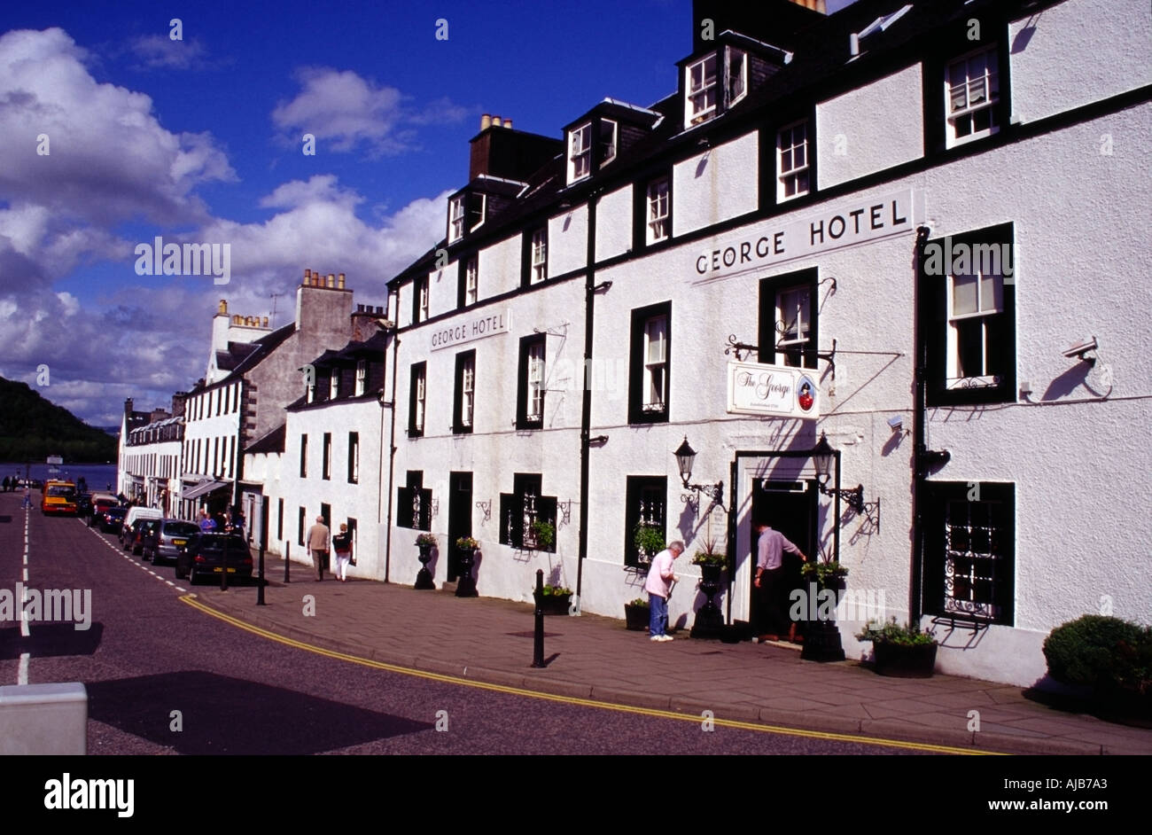 the George Hotel, Main street Inveraray, Argyll, Scotland, Europe Stock ...