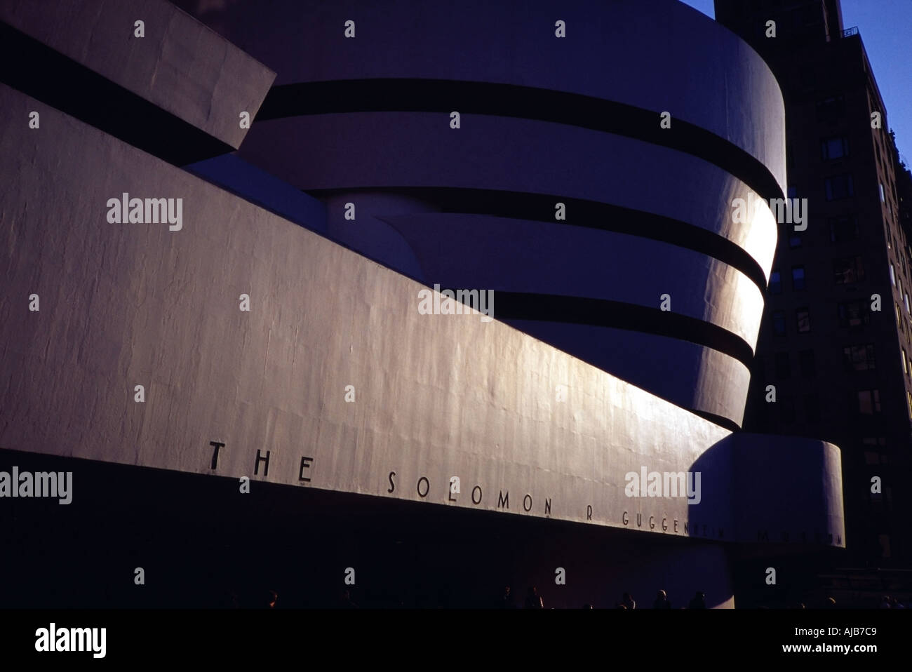the Solomon R Guggenheim museum, designed by Frank Lloyd Wright, New ...