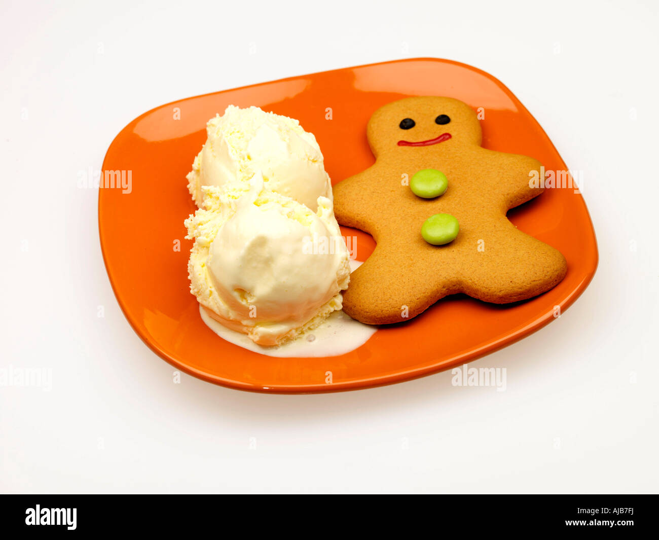 Gingerbread man with ice cream hi-res stock photography and images - Alamy