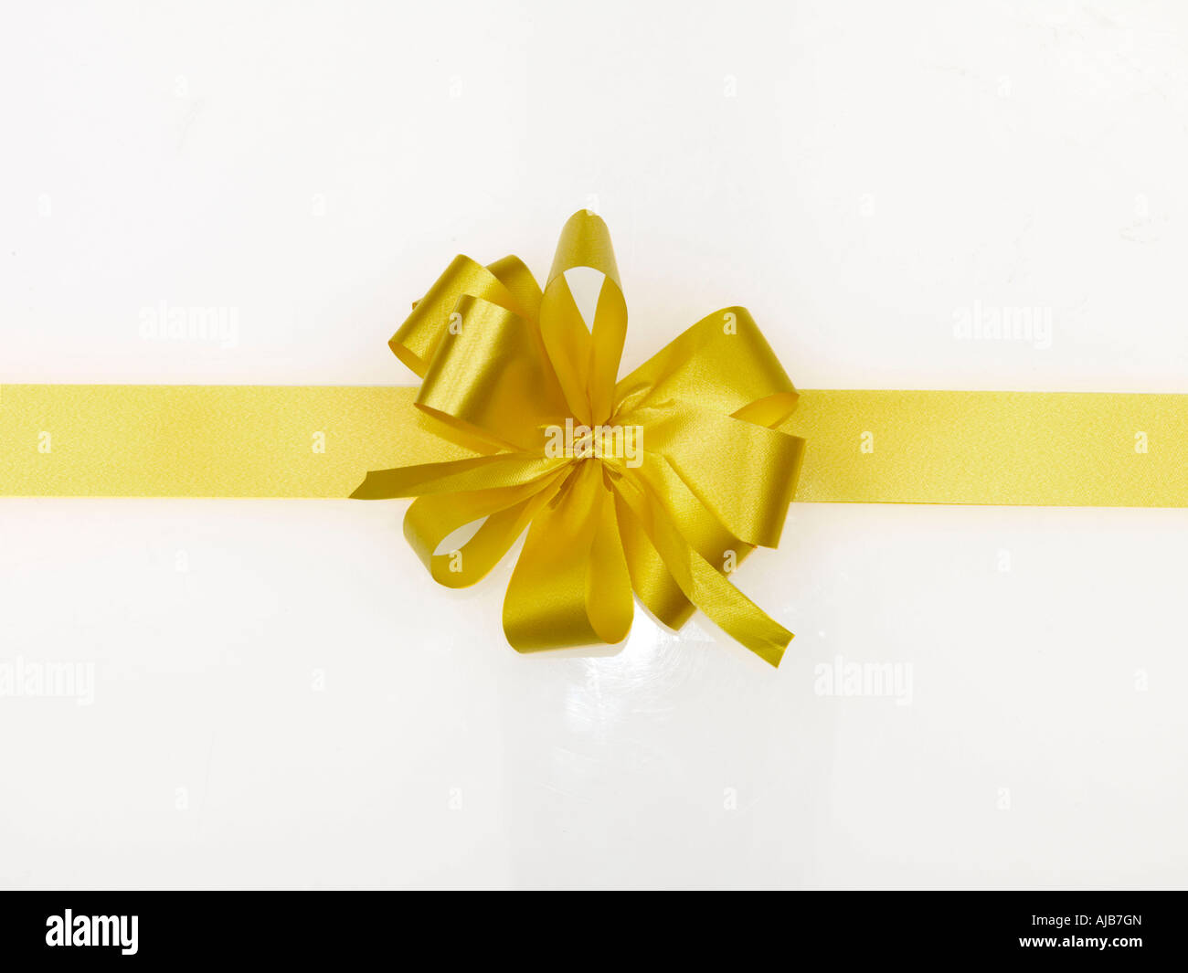 Gold Christmas Ribbons Stock Photo - Alamy