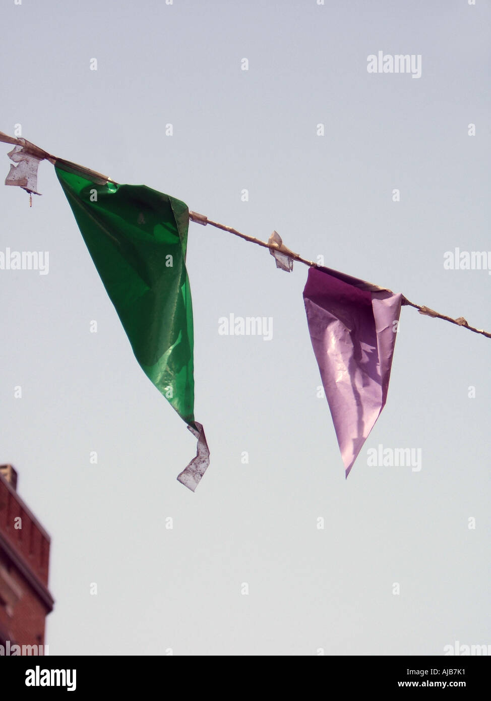 two carnival flags Stock Photo - Alamy