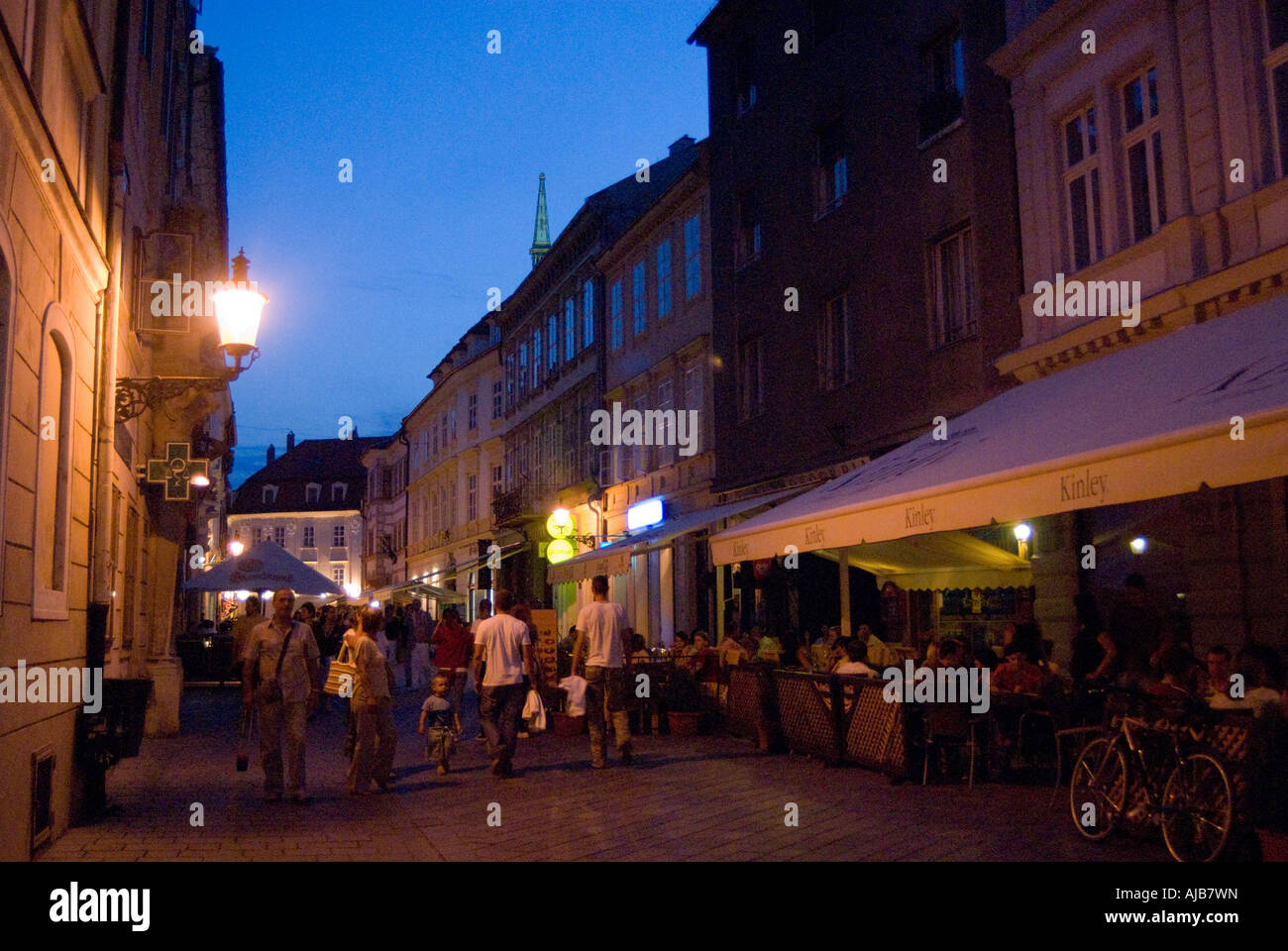Old Town at Night Bratislava Slovakia Stock Photo - Alamy