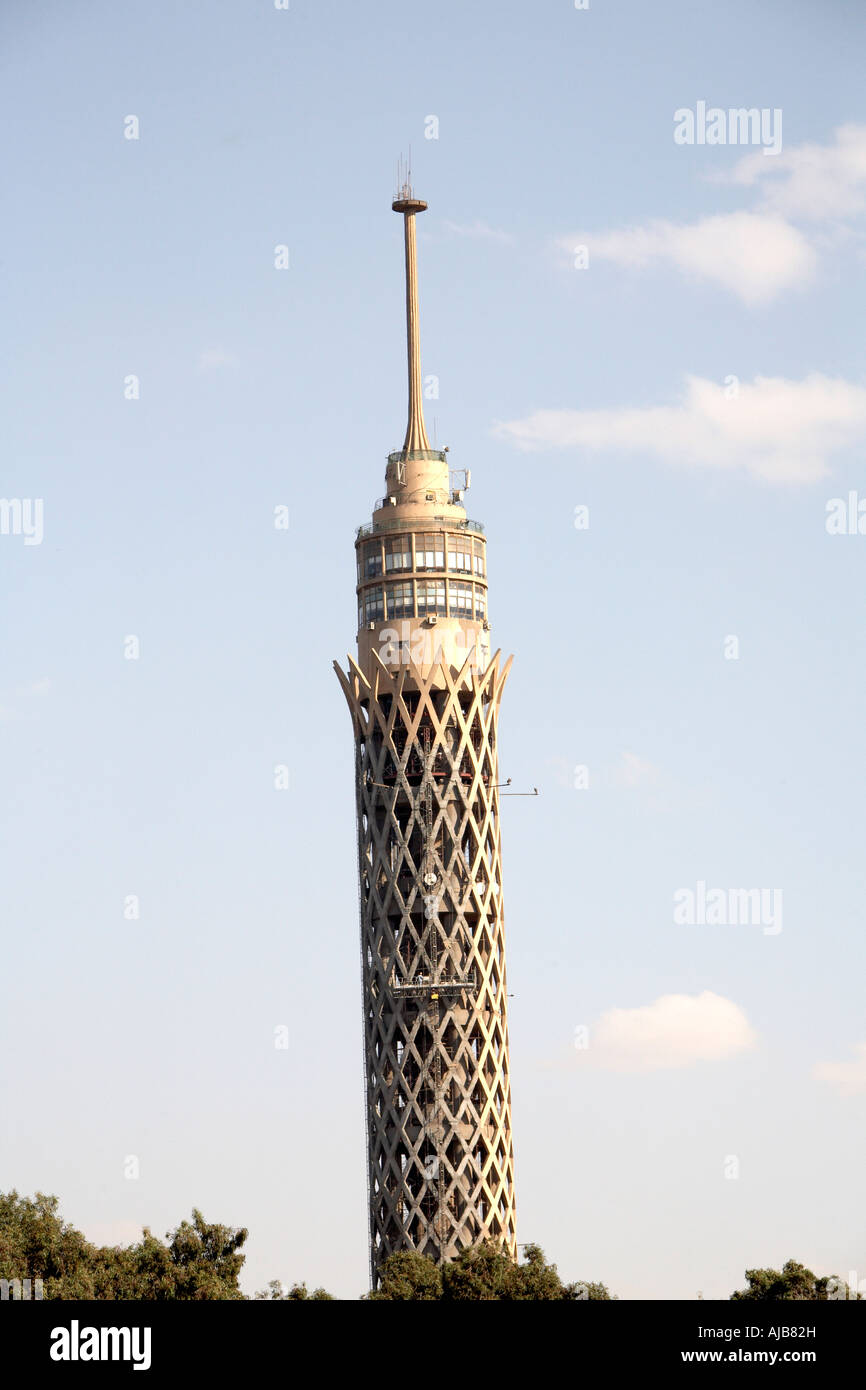 Cairo Tower in Cairo Egypt Africa Stock Photo - Alamy