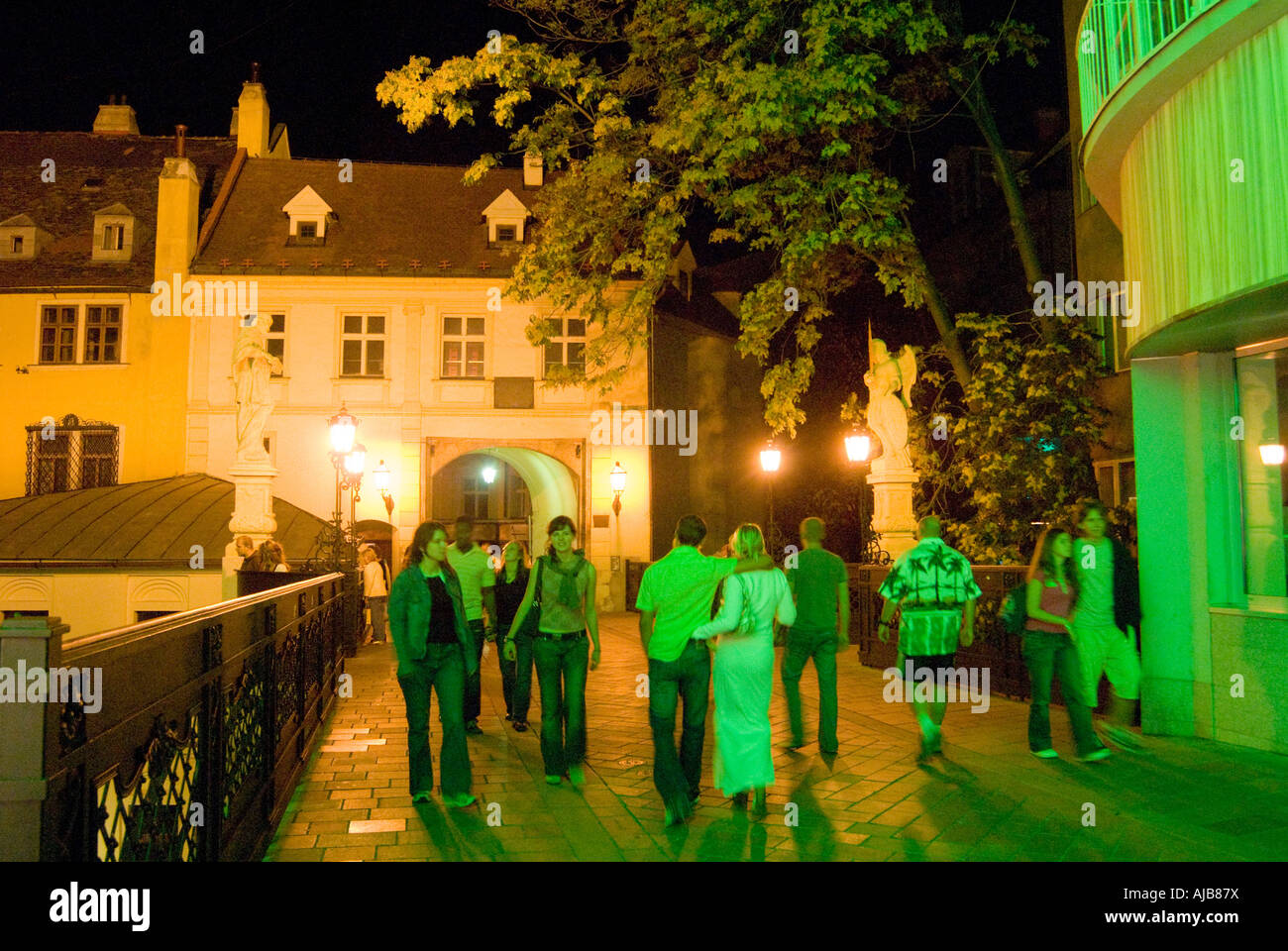 At Night Bratislava Slovakia Stock Photo - Alamy
