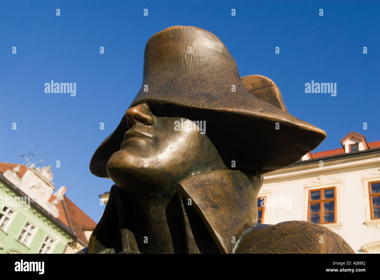 Statue of Napoleonic Soldier Town Hall Square Bratislava Slovakia Stock ...