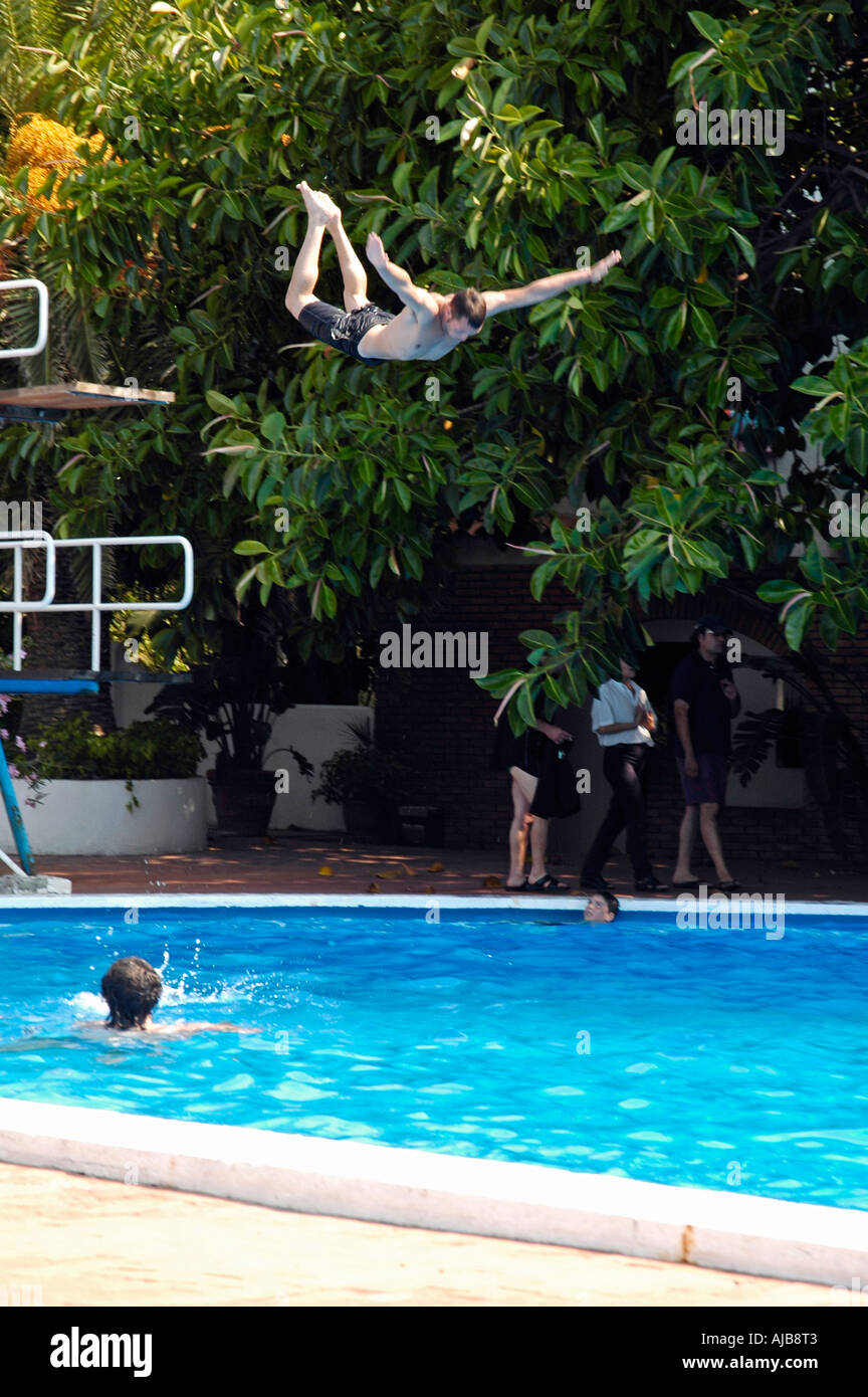 Diving board swimming pool hi-res stock photography and images - Alamy