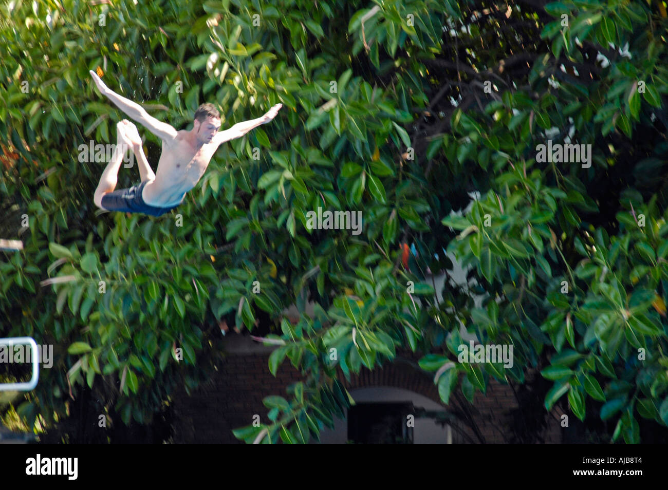 Diving board swimming pool hi-res stock photography and images - Alamy