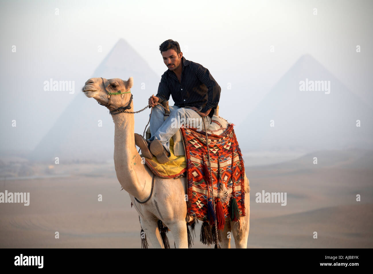 Man sitting on a pyramid hi-res stock photography and images - Alamy